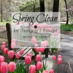 Spring Clean by changing 1 thought, word or deed | The Burnout Queens